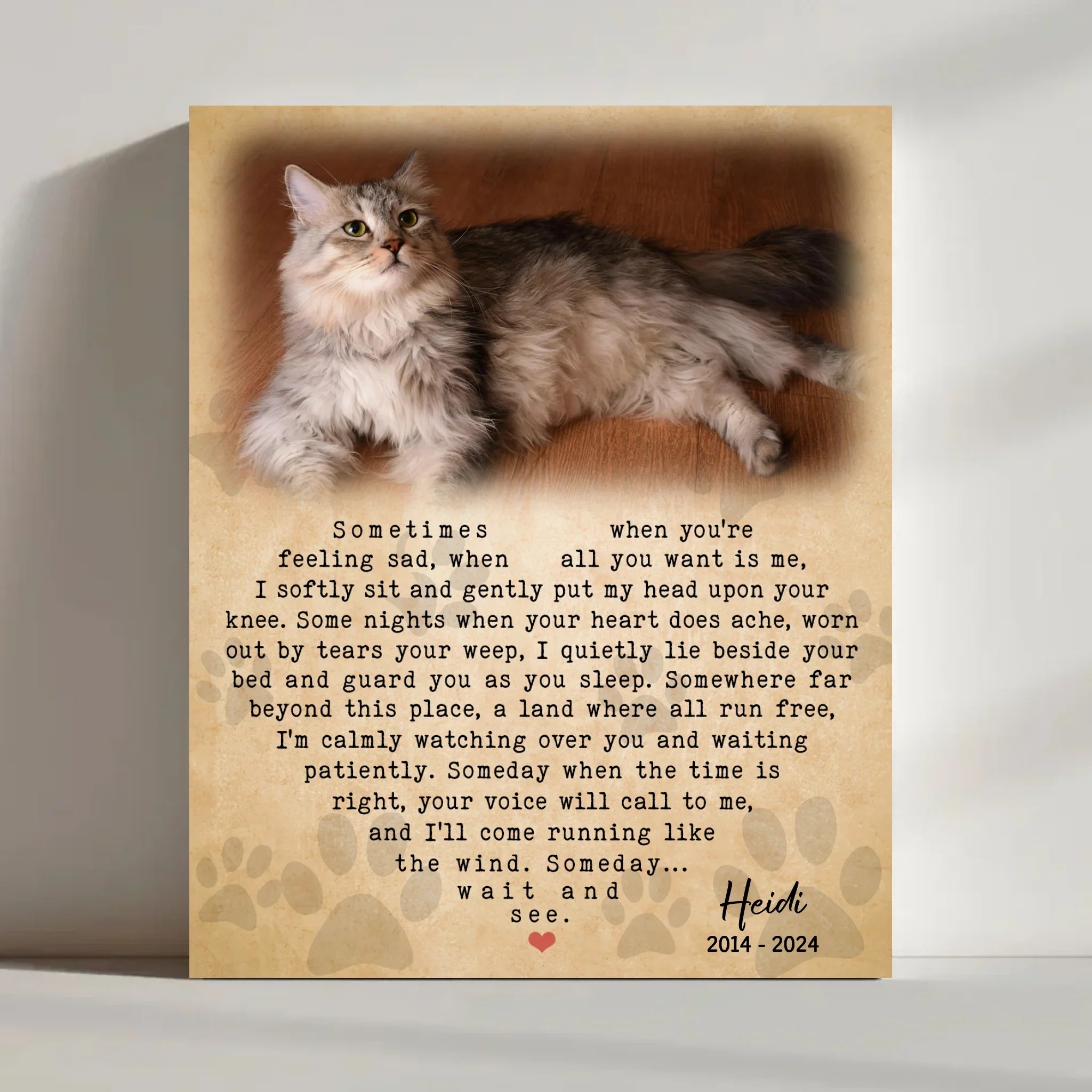 Someday Cat Poem | Cat Memorial Gifts